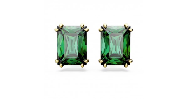 SWAROVSKI Matrix Σκουλαρίκια με καρφάκι Οκταγωνική κοπή, Πράσινα ...