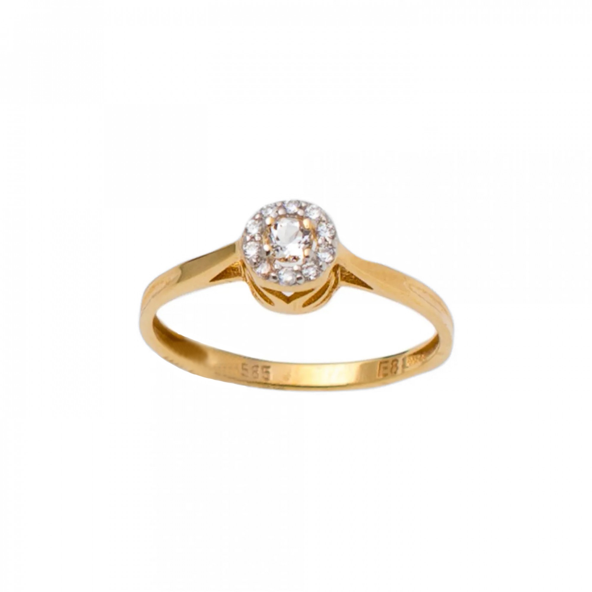 14Κ Χρυσό Δαχτυλίδι με Τοπάζι DF745