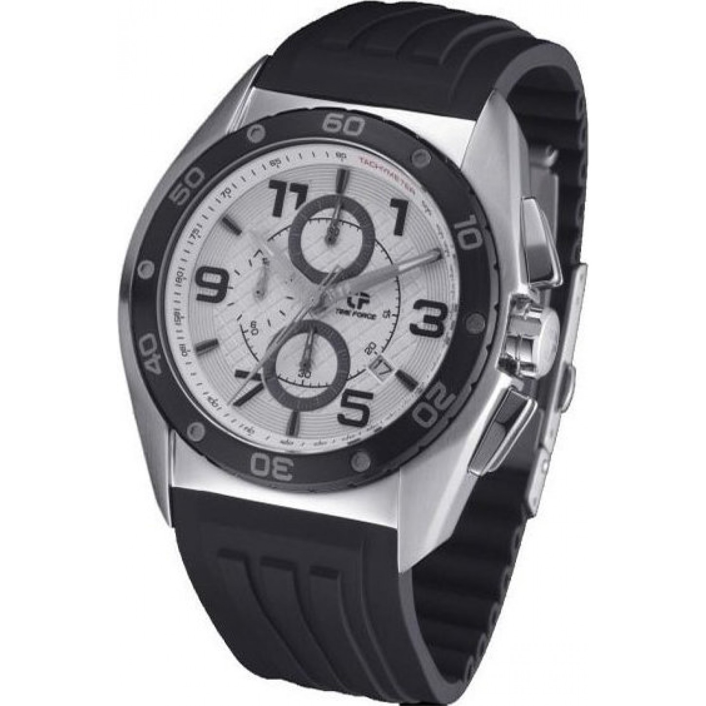TIME FORCE Chronograph Rubber Strap